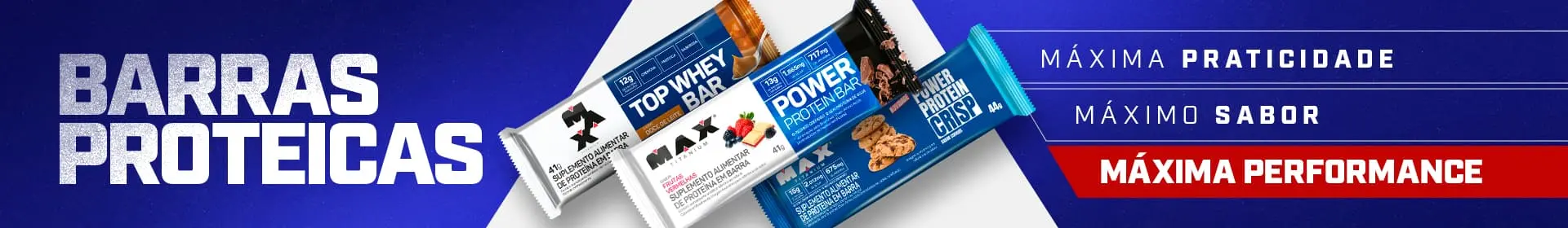 Barrinha de Whey Protein e Proteína - Max Titanium